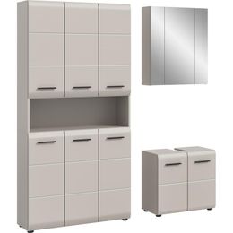 Welltime Badezimmer-Set Set, 4 Stk. tlg. Holzwerkstoff, MDF B/H/T: 165cmcm x 185cmcm x 30cmcm