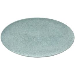 Seltmann Weiden Servierplatte &raquo;Life Fashion&laquo; Platte oval gr&uuml;n Porzellan B/H/L: 17,9cm x 2,5cm x 32,9cm