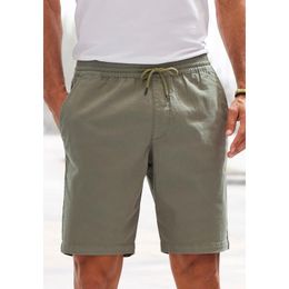 John Devin Herren Shorts &raquo;Bermuda&laquo; kurze Hose aus elastischer Baumwoll-Qualit&auml;t gr&uuml;n S (44/46), N-Gr