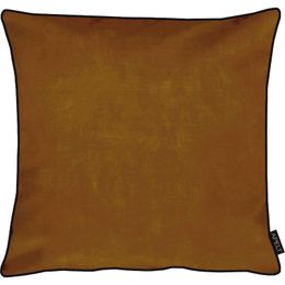 Apelt Dekokissen &raquo;Ruby&laquo; Kissenh&uuml;lle ohne F&uuml;llung, 1 St&uuml;ck braun Polyester B/L: 46cm x 46cm, 1 Stk.