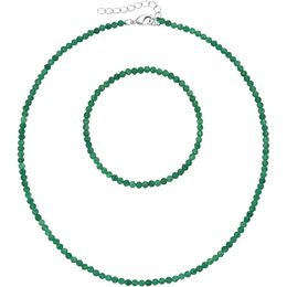 Firetti Damen Ketten und Armband Set &raquo;Multipack Schmuck Geschenk Armkette Halskette&laquo; (Set, 2 Stk. tlg.) facettierte Edelsteine bunt Einheitsgr&ouml;&szlig;e