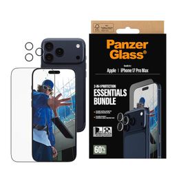 CARE by PanzerGlass Displayschutzglas &raquo;2-in-1 Protection Essentials Bundle&laquo; f&uuml;r Apple iPhone 17 Pro Max Displayschutzfolie, Schutzfolie, 