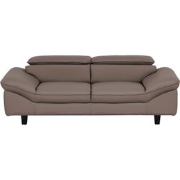 OTTO home 2-Sitzer &raquo;Pilot&laquo; Big-Sofa mit Kopfteilverstellung braun B/H/T: 202cm x 108cm, Kunstleder SOFTLUX