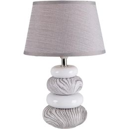 N&auml;ve n&auml;ve Tischleuchte &raquo;Stoney&laquo; E14 1 Stk. Keramik grau 1, &Oslash; 20cm H: 31cm, 1 Stk.