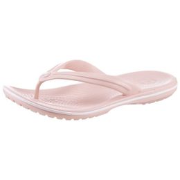 Crocs Damen Zehentrenner &raquo;Crocband Flip&laquo; , Badeschuh, Sommerschuh, Sandale mit Fu&szlig;bett rosa 42