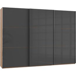wimex Schwebet&uuml;renschrank &raquo;Level by fresh to go&laquo; mit Glast&uuml;ren grau B/H/T: 300cm x 216cm x 65cm, T&uuml;ren: 3 Stk.