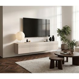 OTTO home Lowboard &raquo;SPIAGGIA, 3-teiliges Set, Breite 180cm, stehend & h&auml;ngend montierbar&laquo; TV-M&ouml;bel, TV-Schrank, TV-Lowboard, Mediaboard beige 