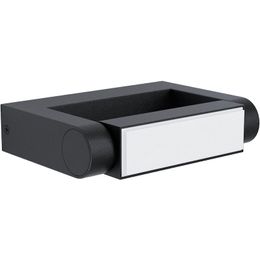 Eglo Wandleuchte &raquo;Brinaza Wandlampe, Au&szlig;enlampe aus Aluminium-Guss, schwenkbar, IP44&laquo; LED-Modul 1 Stk. Warmwei&szlig; Wand-/Deckenleuchte - L20 x H5 x AL14 