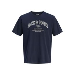 Jack & Jones Plus Jack & Jones Plus T-Shirt Herren Gr&ouml;&szlig;e 5XL dunkelblau / blaumeliert / wei&szlig;