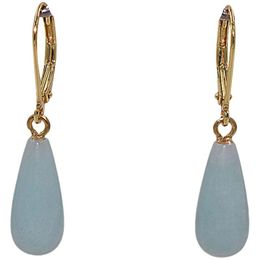 Firetti Damen Paar Ohrh&auml;nger &raquo;Schmuck Geschenk Silber 925 Ohrschmuck Ohrringe Tropfen Edelsteine&laquo; Made in Germany - mit Amazonit bunt 10mm, Silber 925