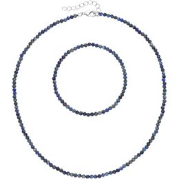 Firetti Damen Ketten und Armband Set &raquo;Multipack Schmuck Geschenk Armkette Halskette&laquo; (Set, 2 Stk. tlg.) facettierte Edelsteine bunt Einheitsgr&ouml;&szlig;e