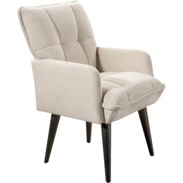 exxpo - sofa fashion Esszimmerstuhl &raquo;Mocca&laquo; () Armlehnenstuhl, bequem gepolstert B/H/T: 57cm x 93cm x 75cm, Webstoff fein