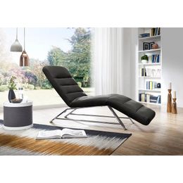 W.Schillig Relaxliege &raquo;daily dreams bequem und elegant, B/T 75/170cm&laquo; Funktionsliege wahlweise mit Motor, Gestell Chrom, Breite 75 cm grau Longlife 