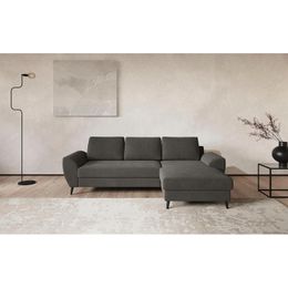 COTTA Ecksofa &raquo;Terra L-Form, B: 255cm, Top Sitzkomfort durch Wellenunterfederung und&laquo; PUR-Schaum, optional mit Schlaffunktion, Liegefl&auml;che: 200x137cm 