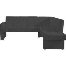 Home Affaire Eckbank &raquo;Umag&laquo; Sitz und R&uuml;cken gepolstert, verschiedene Qualit&auml;ten grau Holzwerkstoff, Massivholz, Polyester B/H/T: 210cm x 89cm x 160cm,