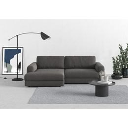 Trendmanufaktur Ecksofa &raquo;Bourbon Mega_Ecke mit tollem Sitzkomfort, Breite 250cm, L-Form&laquo; mit extra hohem Sitzkomfort, auch in Cord erh&auml;ltlich grau 100