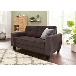 Sit & More sit&more 2-Sitzer &raquo;Varese&laquo; inklusive Federkern braun Luxus-Microfaser ALTARA NUBUCK (100% Polyester);Luxus-Microfaser (100% Polyester) B/H/T: 174cm x 