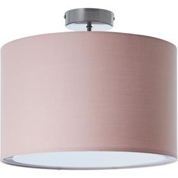 OTTO home Deckenleuchte &raquo;Stellan&laquo; E27 1 Stk. Deckenlampe mit Stoff - Schirm, &Oslash; 40 cm, H&ouml;he 32 cm rosa 1, &Oslash; 40cm H: 32cm, 1 Stk.