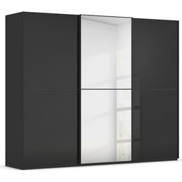 Rauch Schwebet&uuml;renschrank &raquo;Kleiderschrank Schrank Garderobe Schlafzimmerschrank SCALE-DUO&laquo; edle zweigeteilte T&uuml;ren Spiegel/Glas-Mix 3 Zierleisten MADE