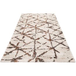 Esprit Hochflor-Teppich &raquo;Ronja ESP-80335&laquo; rechteckig 30 mm H&ouml;he Shaggy, Langflor, Weich, Wohnzimmer, Schlafzimmer wei&szlig; Polyester B : 133cm 1 Stk., 30mm, L: 