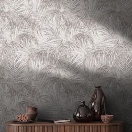 Livingwalls living walls Vliestapete &raquo;Michalsky 6 florale Tapete Mustertapete Bl&auml;tter Blattmuster&laquo; matt strukturiert Vliestapete Blatt-Motiv f&uuml;r Schlafzimmer 