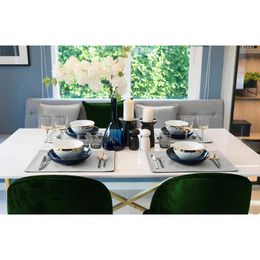 Adam Platzset &raquo;Uni Collection Light&laquo; GOTS zertifiziert, Made in Germany grau Obermaterial: 100% Baumwolle B/L: 40cm x 50cm, 2 Stk., Bio-Baumwolle, 