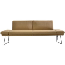 K+w Komfort & Wohnen K+W Komfort & Wohnen Essbank &raquo;Pego Polsterbank&laquo; Seitenteilverstellung, wahlweise in 206 oder 226cm beige B/H/T: 226cm x 88cm x 66cm, Flachgewebe Q2 