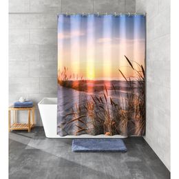 Kleine Wolke Duschvorhang &raquo;Juist&laquo; Breite 180 cm Set bunt Polyester B/H: 180cm x 200cm
