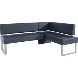 OTTO home Eckbank &raquo;Rab&laquo; in 2 Breiten (180 oder 200 cm), Bezug in verschiedenen Qualit&auml;ten blau Polyester B/H/T: 200cm x 88cm x 160cm, Kunstleder, 