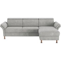 OTTO home Ecksofa &raquo;Calypso L-Form&laquo; mit motorischen Funktionen im Sofa und Recamiere grau 100% Polyester B/H/T: 260cm x 85cm x 172cm, Flachgewebe, 