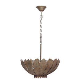Kayoom H&auml;ngeleuchte &raquo;Fly Through in Gold, ohne Leuchtmittel, LxBxH: 71 x 71 x 81 cm&laquo; E27 1 Stk. braun H: 81cm, 1 Stk.
