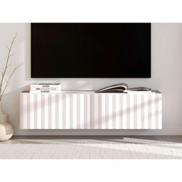Home Affaire Lowboard &raquo;Antibes TV-Lowboard, Breite 192/154/128 cm, TV-Schrank&laquo; TV-Kommode, 3D-Fronten, Push-To-Open-Funktion, Wandmonatage wei&szlig; B/H/T: