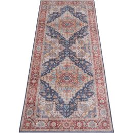 Hanse Home Teppich &raquo;Sylla&laquo; rechteckig 5 mm H&ouml;he Orientalisch, L&auml;ufer, Vintage, Wohnzimmer, Schlafzimmer, Esszimmer blau Polyester B : 80cm 1 Stk., 5mm