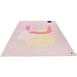 Tom Tailor HOME Teppich &raquo;Shapes - SIX&laquo; rechteckig 5 mm H&ouml;he Kurzflor, bedruckt, modernes Design rosa Polyester B : 160cm 1 Stk., 5mm, L: 230cm