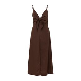comma, COMMA Sommerkleid Damen Gr&ouml;&szlig;e 48 dunkelbraun