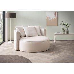 LeGer Home by Lena Gercke XXL-Sessel &raquo;ISALIE Samtoptik, Lesesessel, Loveseat, inklusive Zierkissen&laquo; extra gro&szlig;e Sitzfl&auml;che, optional mit Hocker, 3 