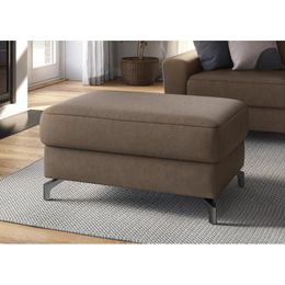 Sit & More sit&more Stauraumhocker &raquo;Scarlett&laquo; mit Stauraum grau B/H/T: 102cm x 48cm x 67cm, Luxus-Microfaser,mit Stauraum