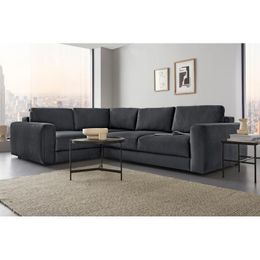 Home Affaire Ecksofa &raquo;Bloomfield, Breite 304cm, Mega Polsterecke mit viel Platz, L-Form&laquo; extra tiefe Sitzfl&auml;che, wahlweise mit Sitztiefenverstellung 