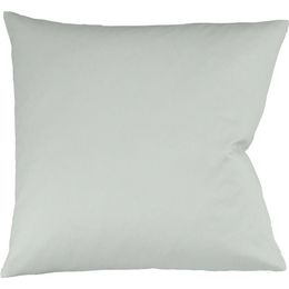 Fleuresse Kissenbezug &raquo;Colours Mako Satin, 100% Baumwolle, mit Rei&szlig;verschluss&laquo; Mako Satin, gl&auml;nzend, glatt, Premium Qualit&auml;t silber Mako-Satin, Mako-