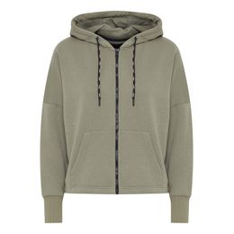 oxmo Sweatjacke 'Sanice' Damen Gr&ouml;&szlig;e XS stone / schwarz