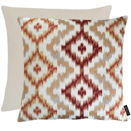 Apelt Dekokissen &raquo;Milan in Ikat-Design&laquo; inclusive Soft-Kissenf&uuml;llung 100% PES braun Mischgewebe B/L: 45cm x 45cm, 1 Stk.