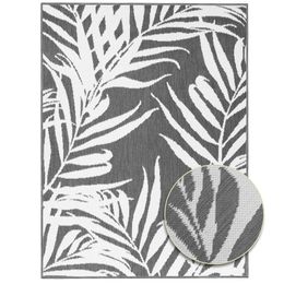 PRIMAflor-Ideen in Textil Teppich &raquo;Outdoorteppich REVERSO - Palm Tree&laquo; rechteckig 5 mm H&ouml;he Wendeteppich, Palmbl&auml;tter, In- und Outdoor geeignet, 