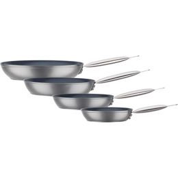 GSW Pfannen-Set &raquo;Gastro Quick&laquo; Aluminium Set, 4 Stk. tlg. Gastro Pfannen-Set aus Aluminium mit Antihaft-Versiegelung silber Einheitsgr&ouml;&szlig;e