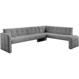 exxpo - sofa fashion Essbank &raquo;Barista, bequem und elegant, hohe Bodenfreiheit&laquo; Eckbank Barista bequem und elegant, hochwertige Detailverarbeitung grau