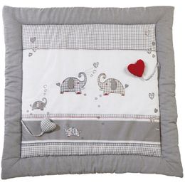 Roba Krabbeldecke &raquo;Jumbotwins&laquo; grau Baumwolle, Polyester B/L: 100cm x 100cm