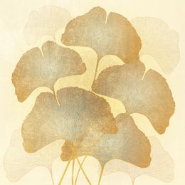 queence Leinwandbild &raquo;Gingko in Beige, Canvas Bild von Hand bespannt&laquo; 1 Stk. tlg. Zeitlose Ginkgo-Motive in hellen Farben B/H/T: 40cm x 40cm x 2cm, 1 
