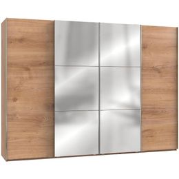 wimex Schwebet&uuml;renschrank &raquo;Level by fresh to go&laquo; mit Synchron&ouml;ffnung braun B/H/T: 300cm x 216cm x 65cm, T&uuml;ren: 4 Stk.