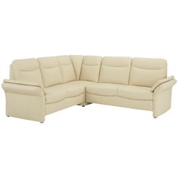Home Affaire Ecksofa &raquo;Tahoma L-Form&laquo; mit Armlehnfunktion, optional Schlaffunktion, Schublade & Relax beige B/H/T: 251cm x 103cm x 231cm, Kunstleder 