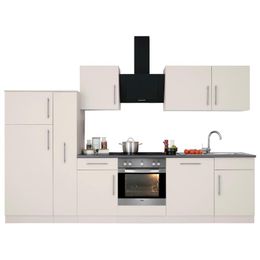 Wiho-K&uuml;chen wiho K&uuml;chen K&uuml;chenzeile &raquo;Cali&laquo; mit E-Ger&auml;ten, Breite 310 cm beige B/H/T: 310cm x 60cm