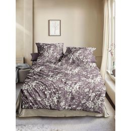 Irisette Bettw&auml;sche &raquo;Zobel-HK 8558&laquo; 2 Stk. samtig weich lila Biber, Obermaterial: 100% Baumwolle B/L: 140cm x 200cm, 1 Stk., 1 Stk., Biber, B/L: 90cm x 70cm, 2